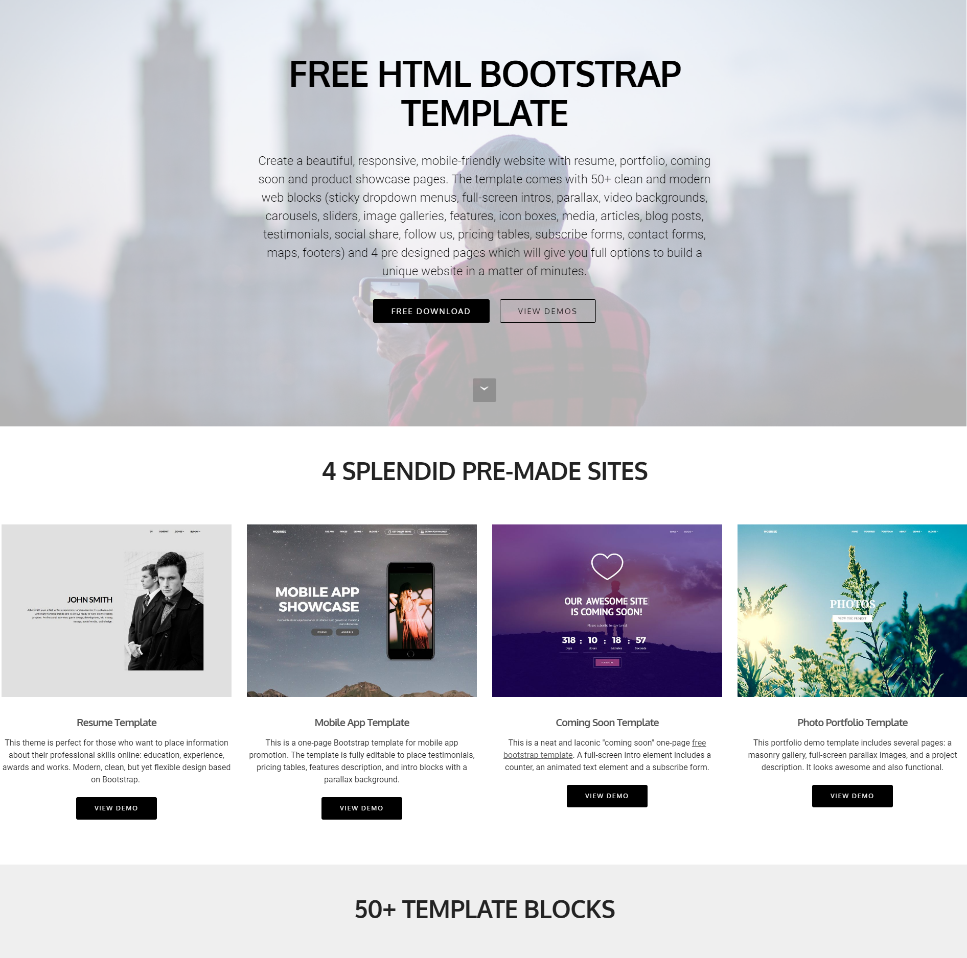Best 57 Brand New Free Download Bootstrap Themes Of 2018